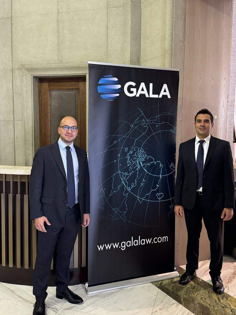 Romanos Loizides and Vasilis Charalambous at GALA's Regional meeting
